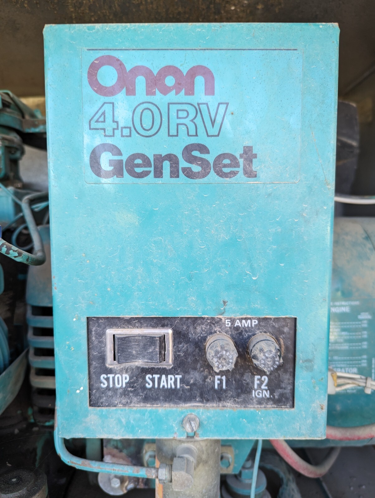 Onan 4KW 4,000 Watt twin-cylinder gasoline-powered generator RV camper ...