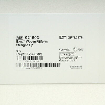 NEW SEALED Bard 021903 Woven Filiform Straight Tip FOR TRAINING ...