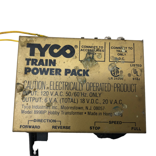 VTG Tyco HO Model 899B Hobby Transformer Railroad Train Power Pack ...