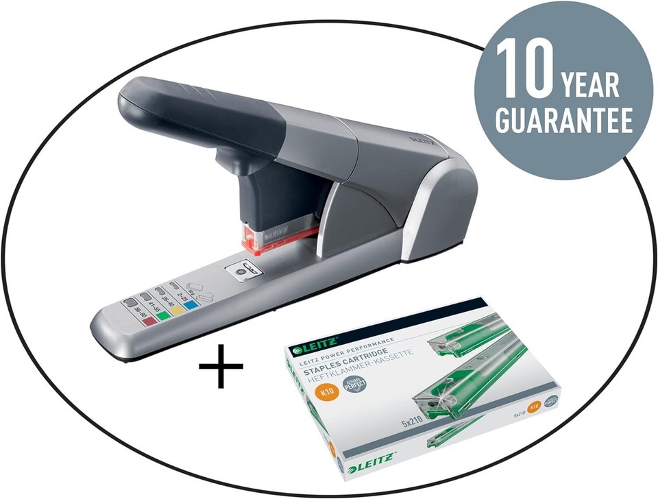 Leitz 55930000 K10 Power Performance Stapler Cartridge, Strong Steel ...
