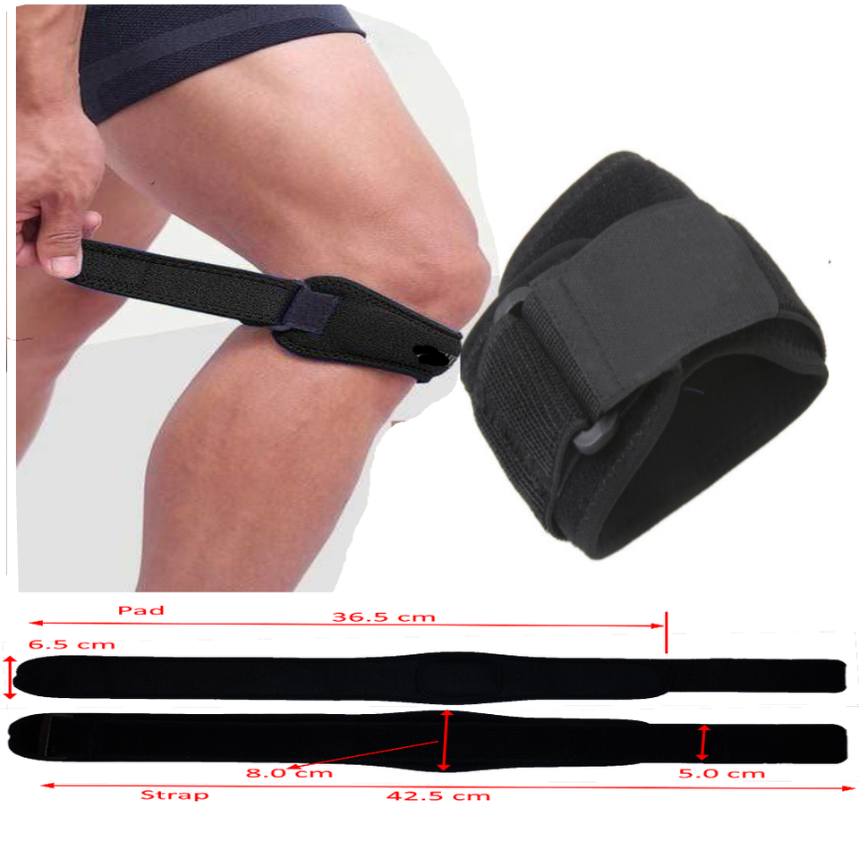 KNEE PATELLA JUMPER RUNNER STRAP BRACE FITNESS SPORT COMPRESSION ...