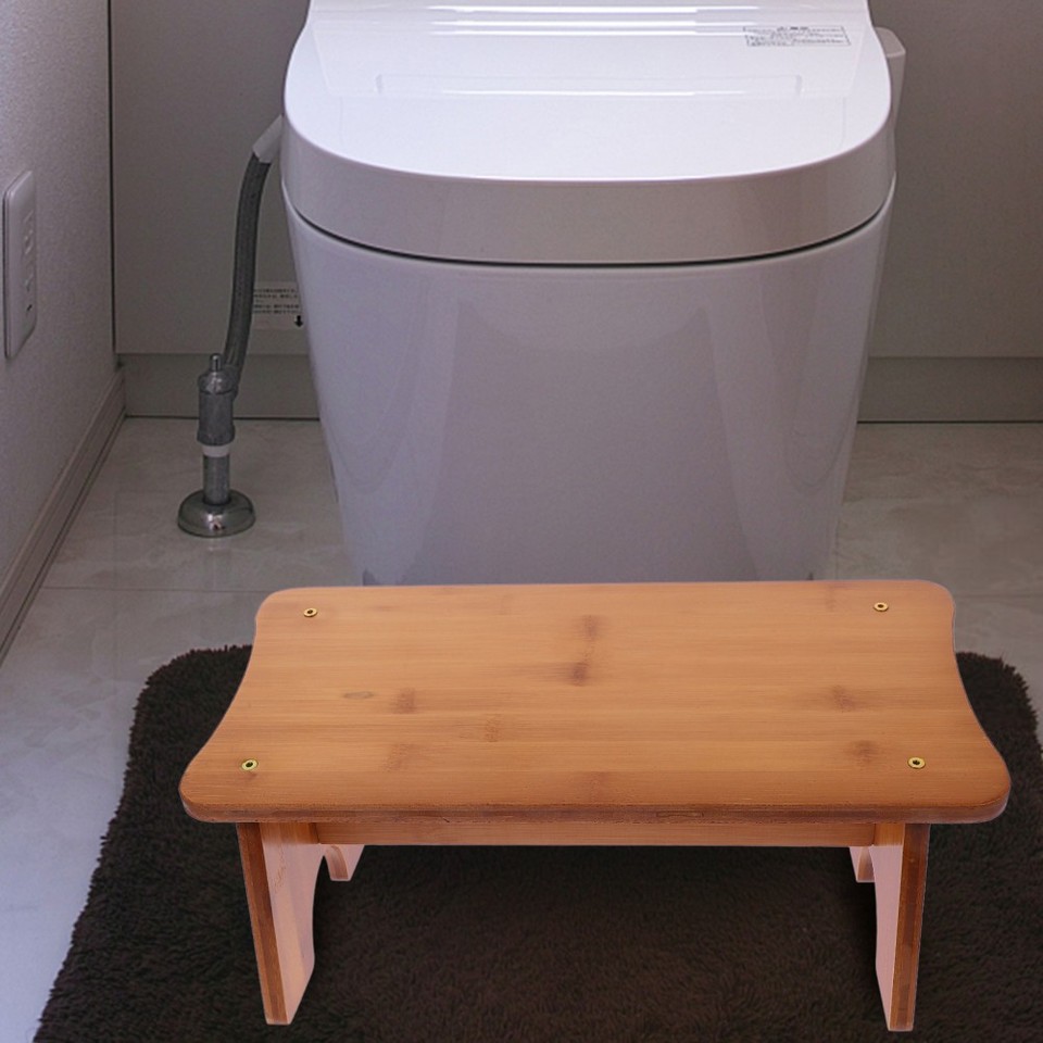 Squat Adult Toilet Stool Bamboo Poop Stool Bathroom Stool Stable ...
