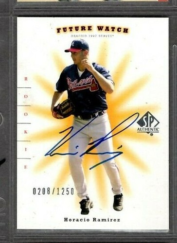 2001 Upper Deck #105 Horacio Ramirez Atlanta Braves Card Signed ...