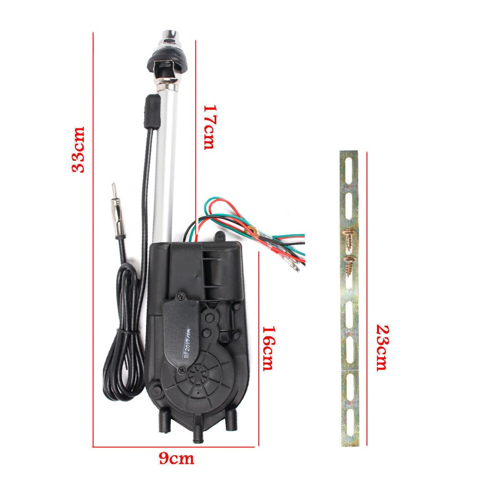 Universal Electric Power Automatic Antenna Car SUV Radio Mast Aerial AM ...