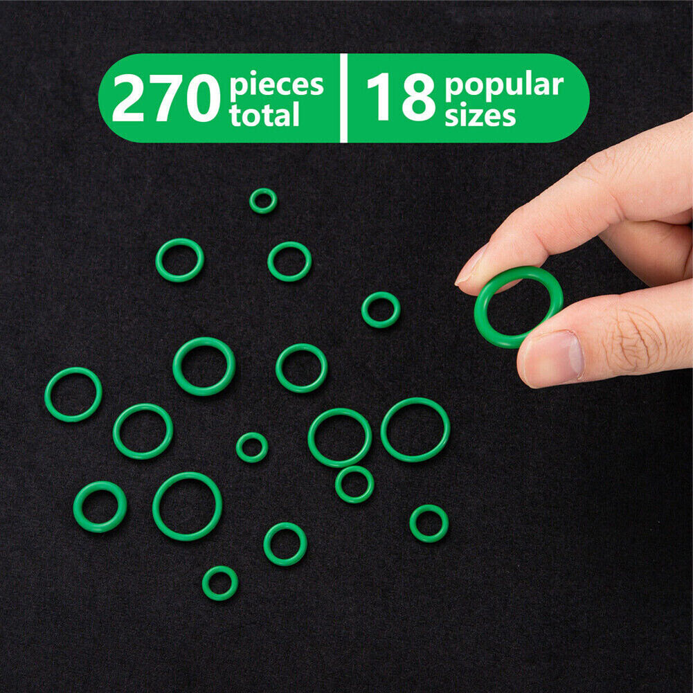 270pcs Seal Ring For Car Air Conditioning Refrigerant System AC Kit ...