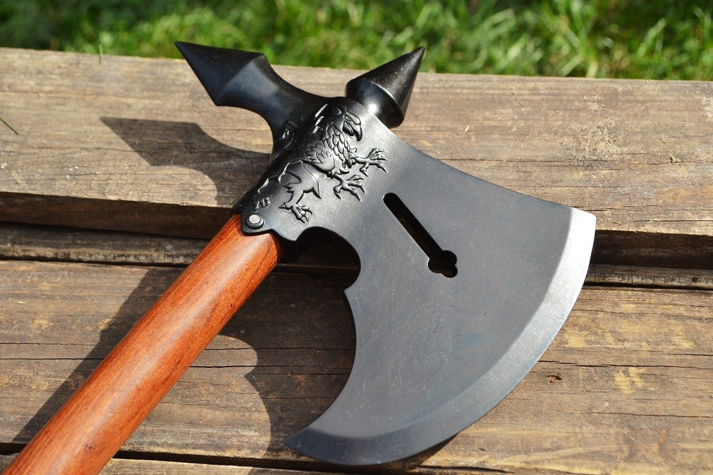 15th Century French Battle Axe - Medieval - Bearded - Viking - Denix ...