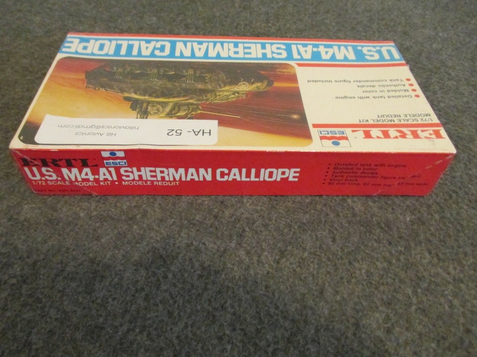 NOS MODEL KITS ERTL US M4-A1 SHERMAN CALLIOPE + REVELL USS IOWA ...