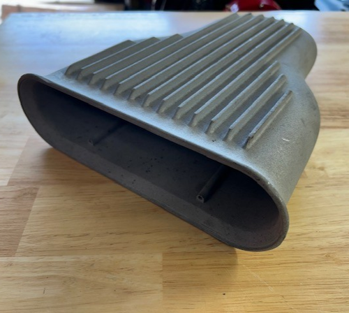 CAL CUSTOM FINNED ALUMINUM 60'S BLOWER STYLE AIR SCOOP RAT ROD GASSER ...