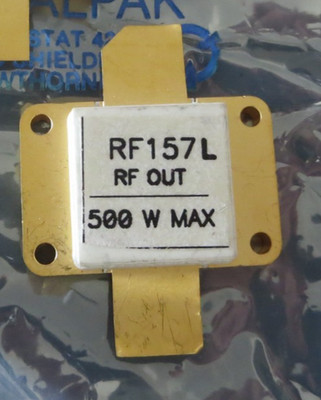 Qty 1 RF157L RF OUT 500 Watt Max High Frequency Microwave Tube Power ...