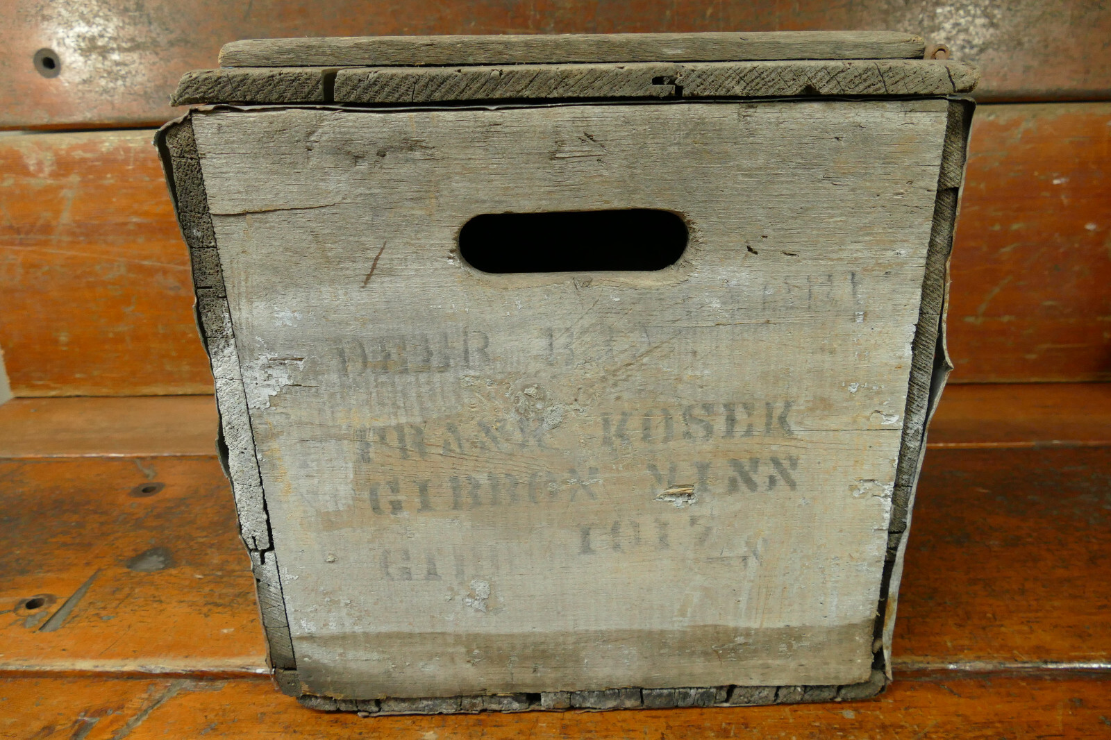 Scarce Rare Vintage Schell’s Deer Brand Beer Wood Bottle Crate Box New ...