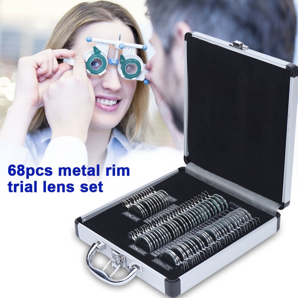 68 Pcs Trial Lens Set Kit Optical Tool Progressive Lens Optometry With ...