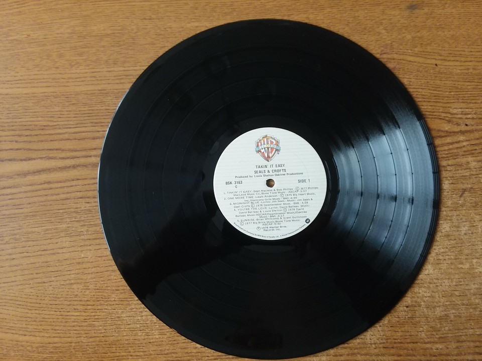 1978 MINT-EXC Seals & Crofts Takin' It Easy BSK 3163 WHITE WB LABELS ...