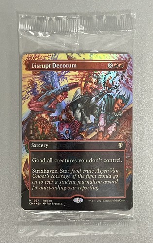 Pack of (10) Disrupt Decorum Foil Promo Card SEALED MTG 1067 | eBay