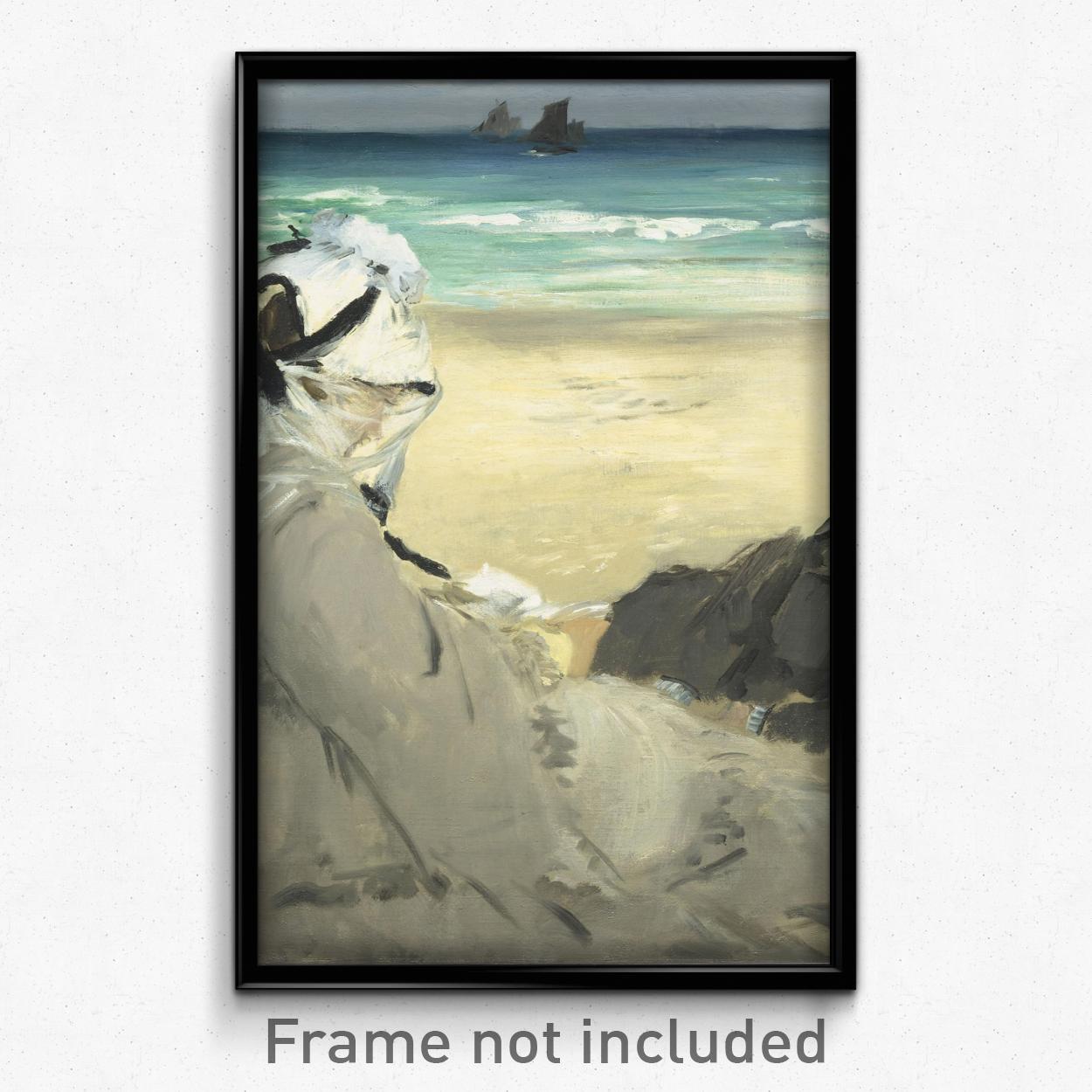 Edouard Manet - On the Beach Print 11x17 Art Poster | eBay