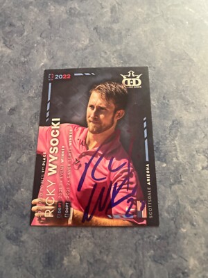 Ricky Wysocki Signed Autographed 2022 Disc Golf Pro Tour DGPT Trading ...
