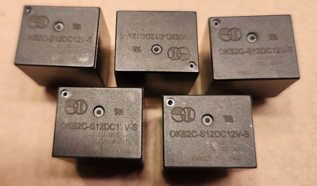 5 PK OKS2C-S12DC12V-S Relay NEW 5 Pin 12A 12V 125VAC 28VDC - Free Ship ...