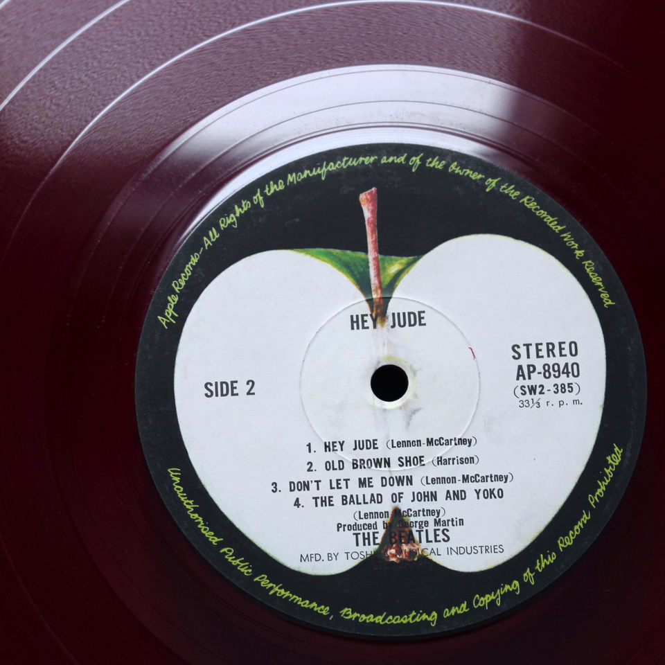ORIGINAL 1970 RED VINYL THE BEATLES HEY JUDE LP APPLE RARE | eBay