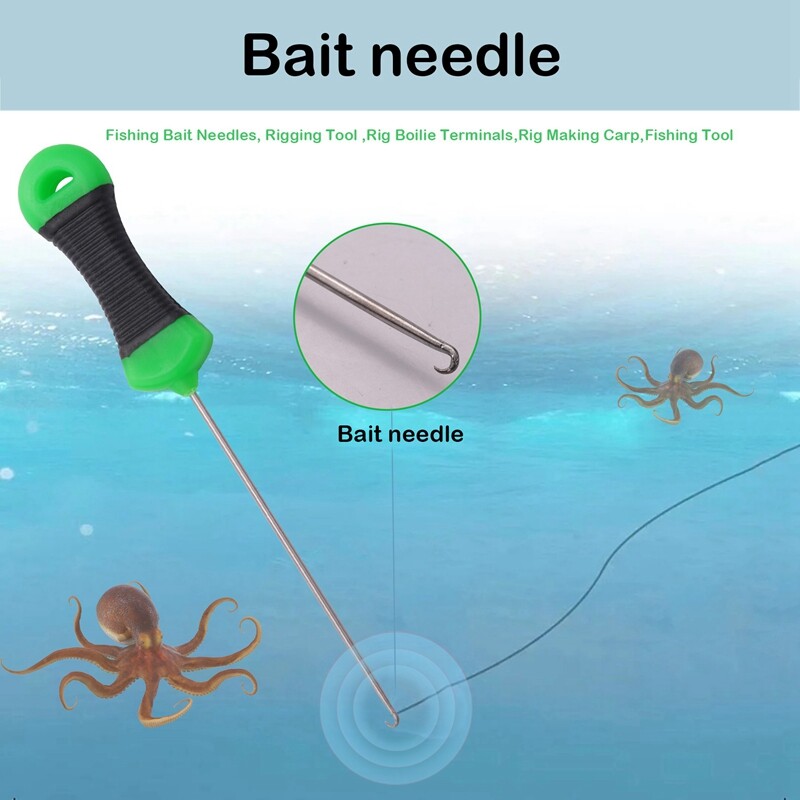 3Pcs Kit Outdoor Fishing Bait Needles Rigging Tool For Rig Boilie ...