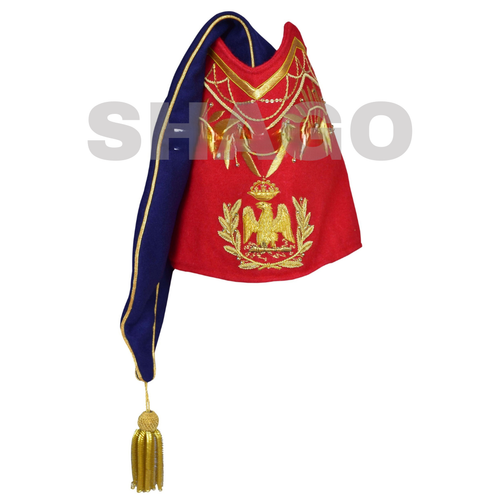 Replica French Marshall General Fatigue Cap – Red Wool Bonnet de Police ...