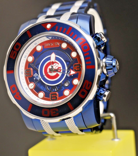 Invicta Men's MLB Chicago Cubs Watch 63mm Steel Black 42786 for sale ...