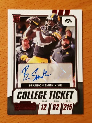 2021 Contenders Draft Red Foil #252 Brandon Smith Iowa Cowboys Rookie ...