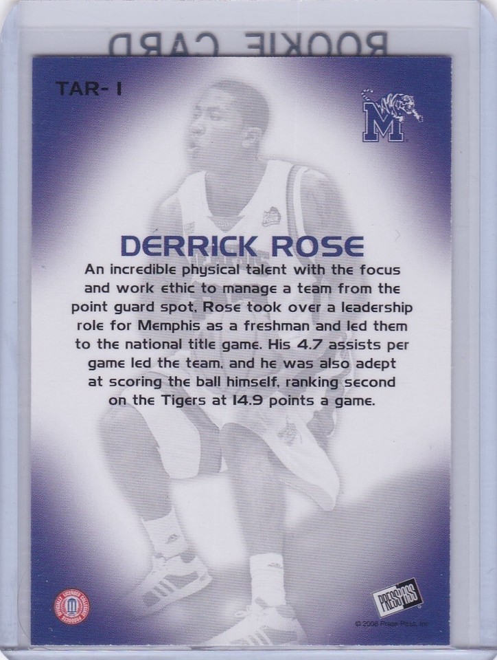 DERRICK ROSE ROOKIE CARD 2008 Target Insert BASKETBALL RC Memphis ...