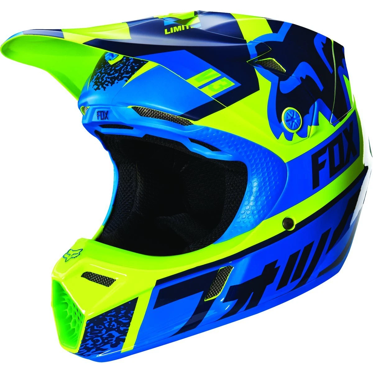 Fox Motocross Helmets Blue