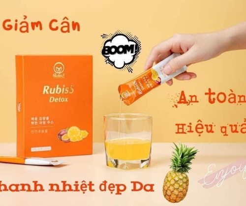 5 Box RUBISS Detox Nuoc Ep Chanh Day Passionfruit & Pineapple --Exp ...