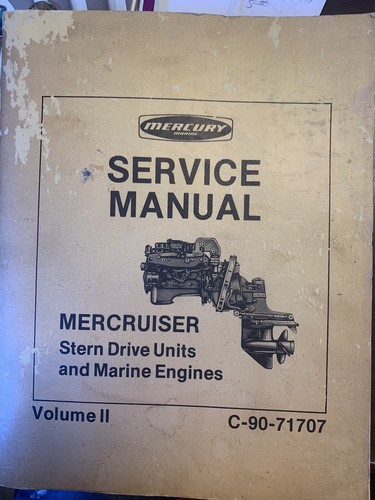 Mercury Service Manual Mercruiser Stern Drive Units AndMarine Engines C ...