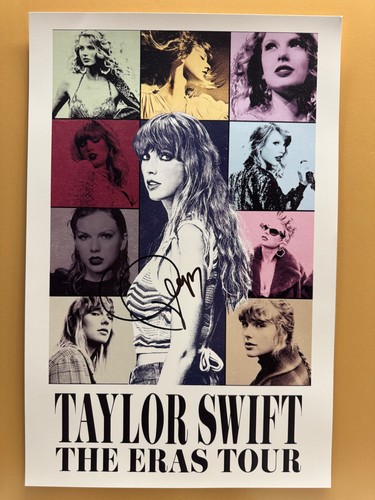SIGNED THE ERAS TOUR 11x17 Tour Poster COA by Taylor Swift - Ships FREE ...
