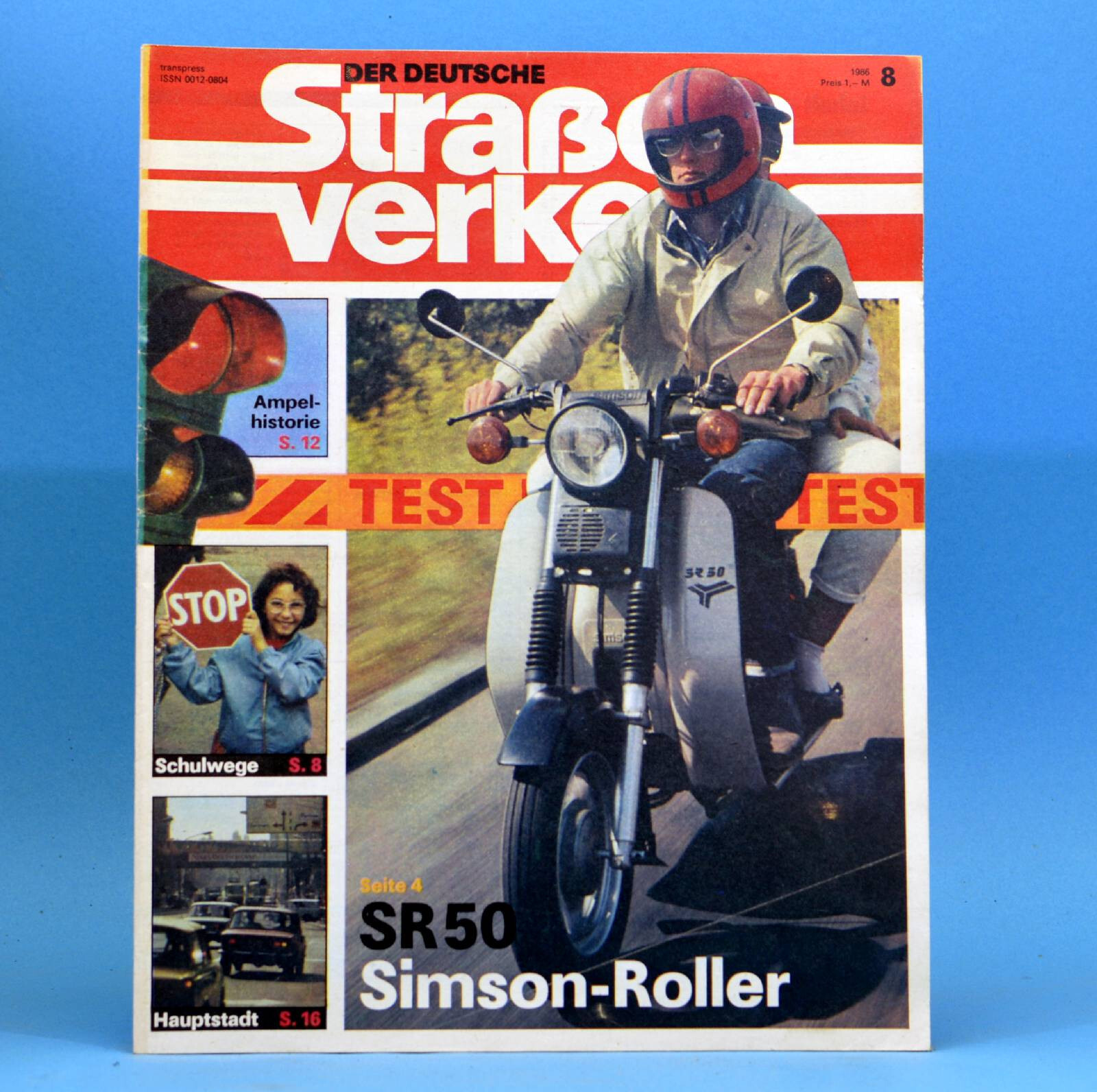 DDR Der Deutsche Straßenverkehr 8 1986 Camptourist CT 7 Simson-Roller SR 50 43 | eBay.de