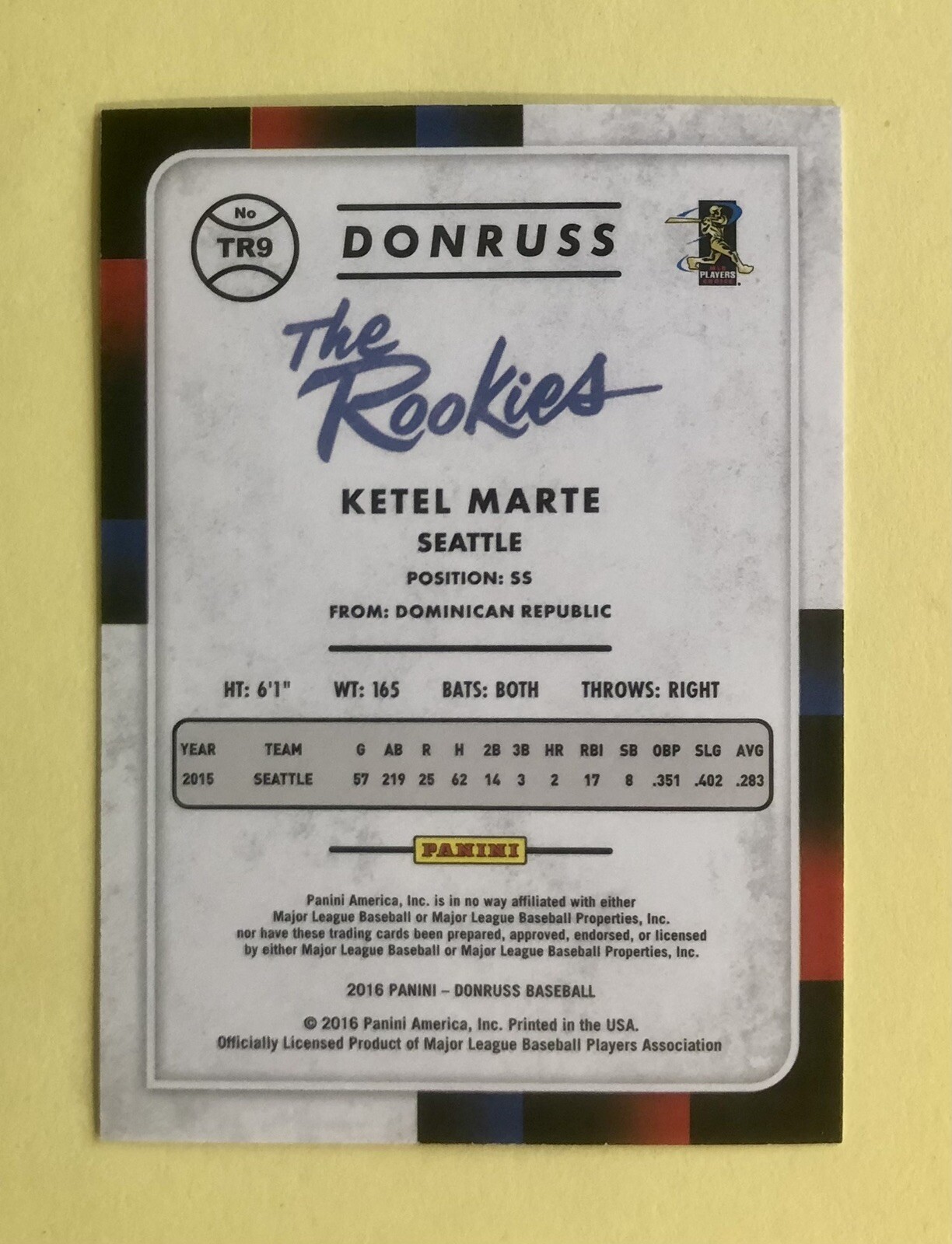 2016 Panini Donruss - The Rookies Press Proof Gold #TR9 Ketel Marte /99 ...
