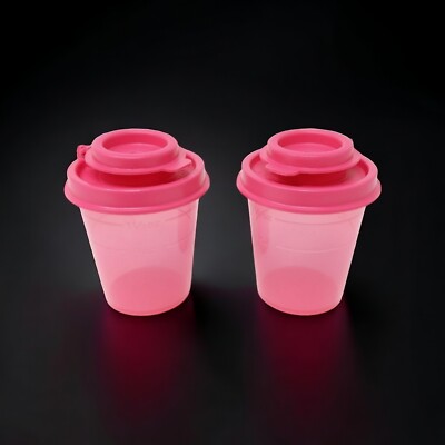 Tupperware Smidgets Mini Shakers 2 oz Containers In Pink Color New | eBay