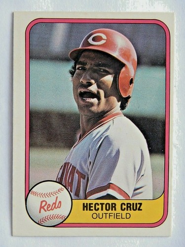Hector Cruz #206 Fleer 1981 Baseball Card (Cincinnati Reds) VG | eBay