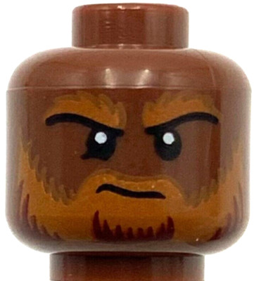 Lego New Reddish Brown Minifigure Head Dual Sided Beard Piece | eBay