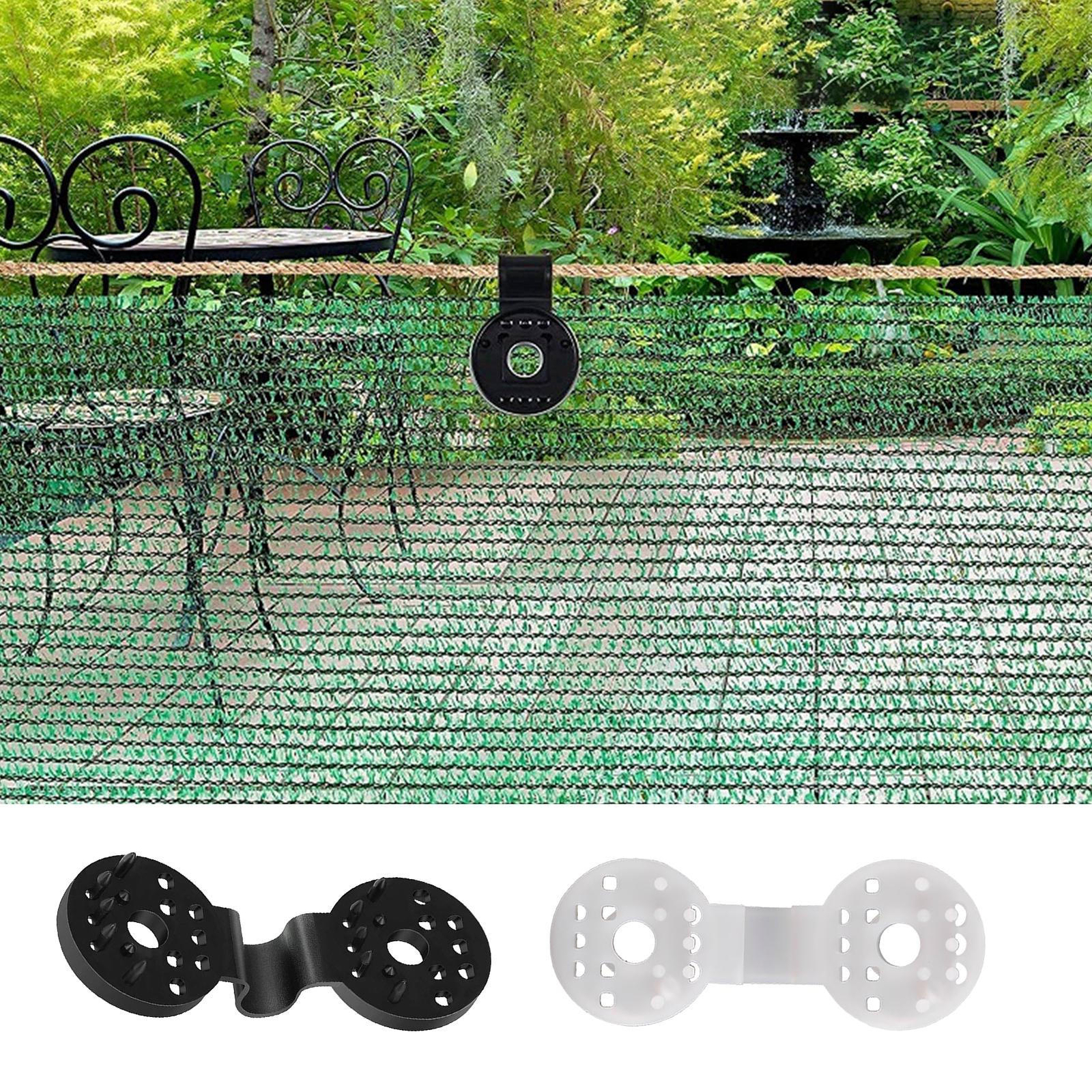 50 Pcs Shade Cloth Plastic Clip Mesh Netting Clips for Greenhouse ...