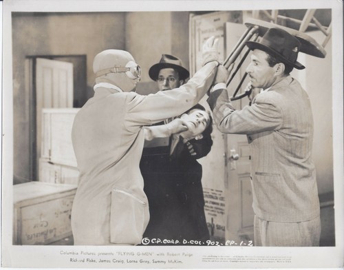 1939 SERIAL MOVIE LOBBY PHOTO THE FLYING G-MEN COLUMBIA PICTURES | eBay
