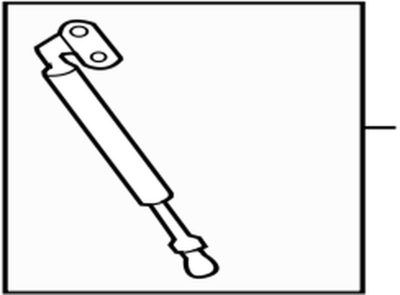 68950-0WB01 Toyota Stay assy, back door, rh 689500WB01, New Genuine OEM ...