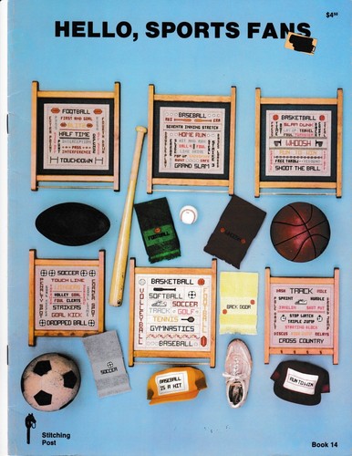 Hello, Sports Fans Cross Stitch | Stitching Post 14 | eBay