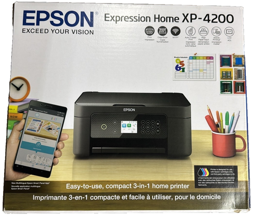 Epson Expression Home XP-4200 Wireless Color All-in-One Printer | eBay