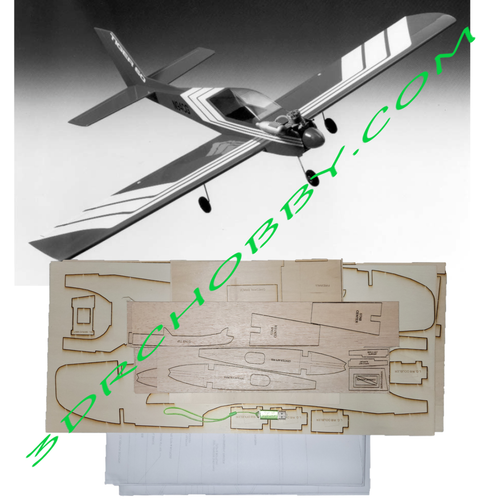 TIGER 60 55" Wingspan RC Airplane Kit Short Kit W/ Plans Laser Cut ...