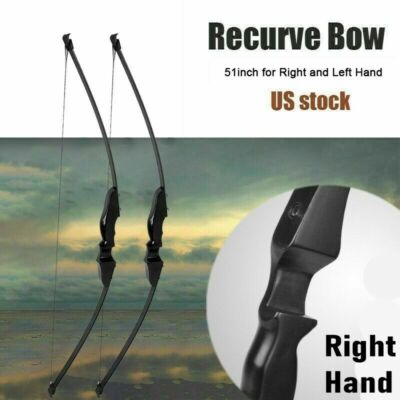 30/40lbs Archery Recurve Bow Takedown Longbow Hunting Target Training ...