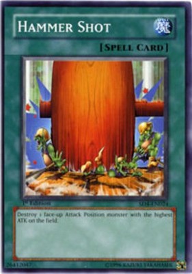 Hammer Shot - SD4-EN024 - Common - 1st Edition - Heavily Played | eBay