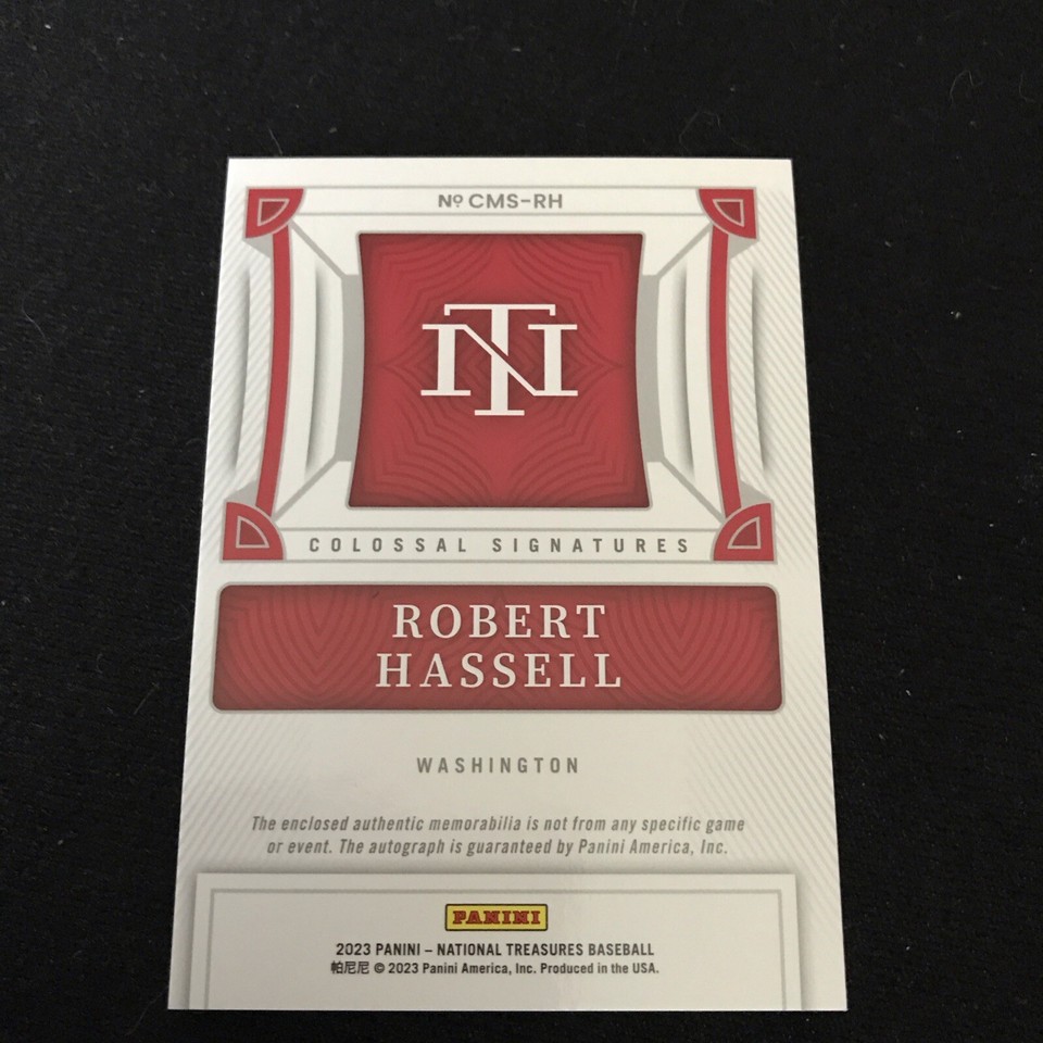 2023 National Treasures Robert Hassell Colossal Jersey Auto Autograph ...