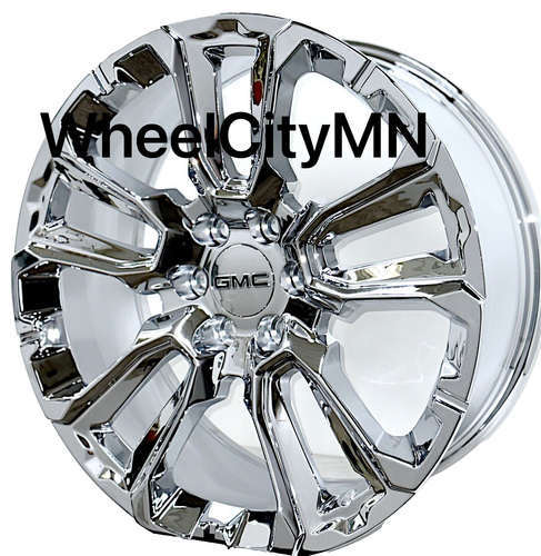 22” chrome OE 84582669 replica wheels fits GMC Sierra 1500 Denali ...
