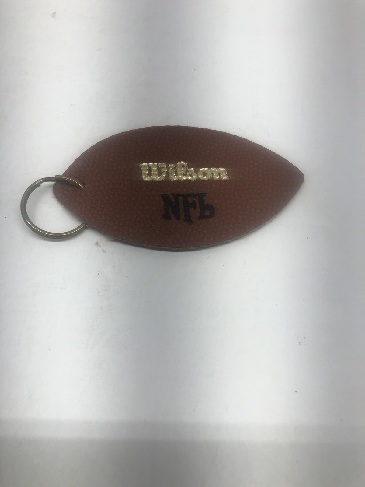Vintage Wilson NFL Leather Football Flat Keychain Fob Key Chain | eBay