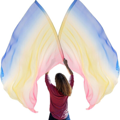 Angel Wing Worship Flags Praise Dance Chiffon Lightweight Flags for ...