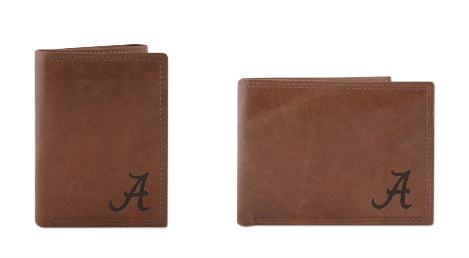 ZEP-PRO NCAA U of Alabama Crimson Tide Leather Embossed Wallet Bifold ...