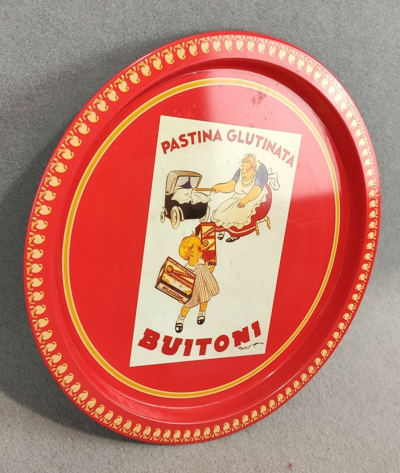 Buitoni Vintage Gluten-Free Pasta Metal Tray Plate 13 Inches Diameter ...