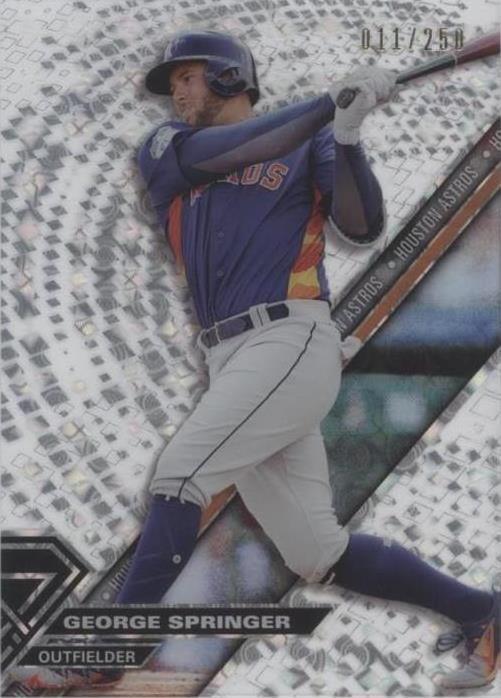 2017 Topps High Tek - George Springer #HT-GSP Pattern 1 Tidal ...